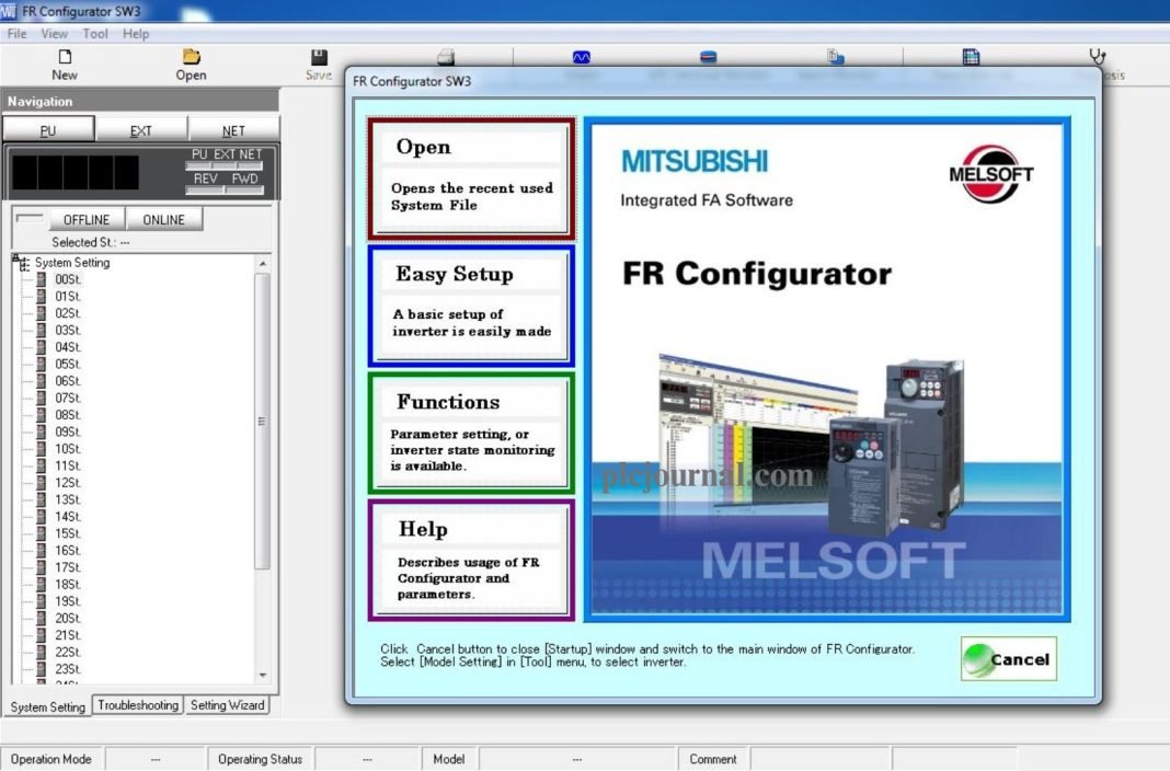 FR-Configurator SW3 Inverter Mitsubishi Software Free Download