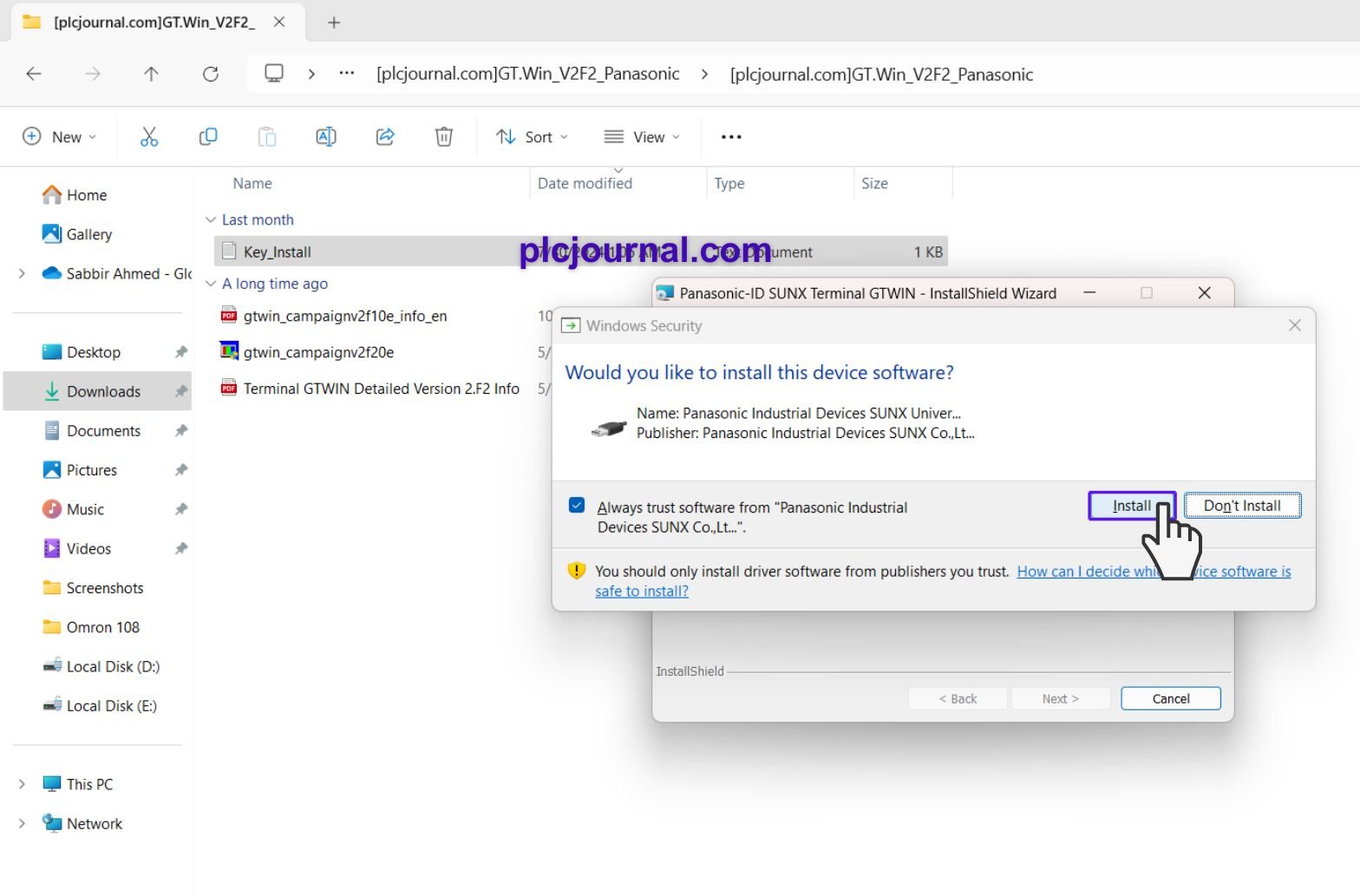 GTWIN V2F2 Panasonic HMI Software Free Download 2024