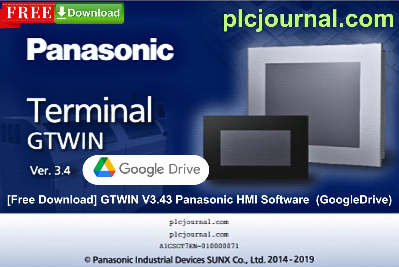GTWIN V3.43 Panasonic HMI Software Free Download 2025