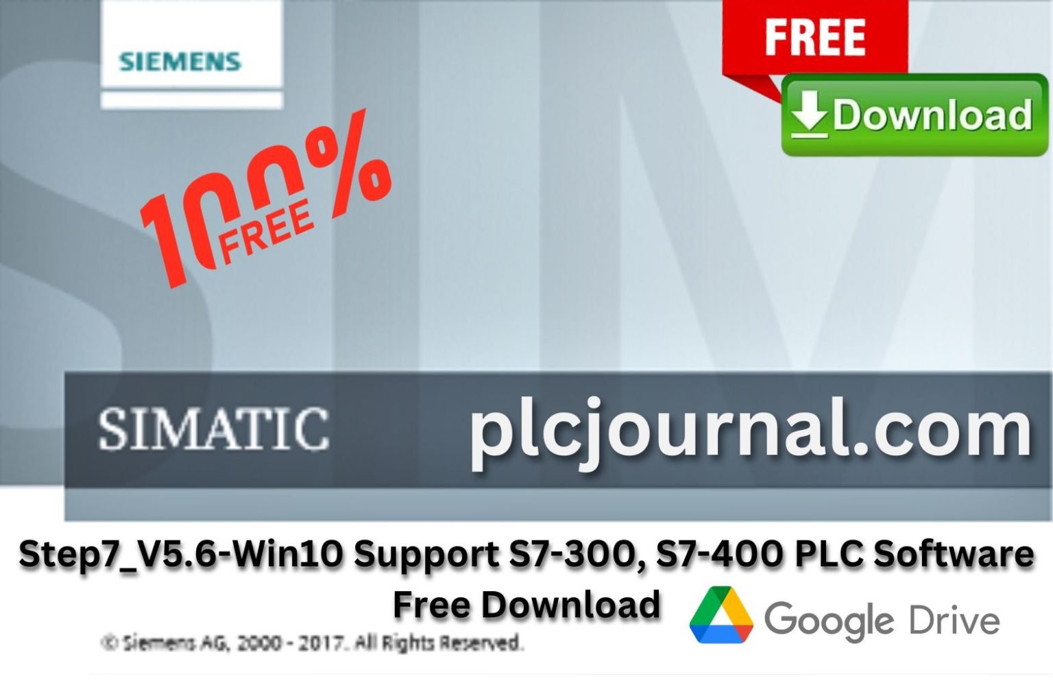 [Download] Step7_V5.6 Win10 Support S7-300, S7-400 Software