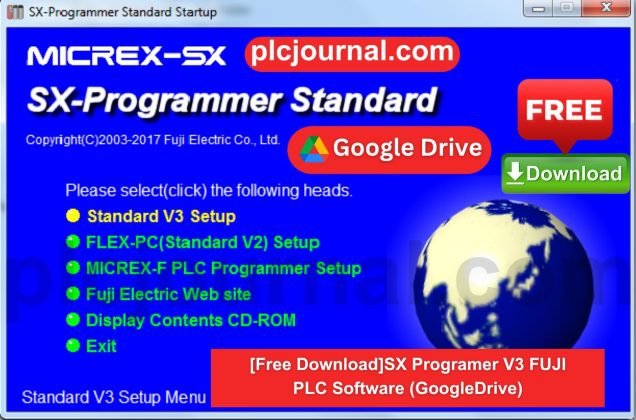 SX Programmer V3 FUJI PLC Tool Free Download (Google Drive)