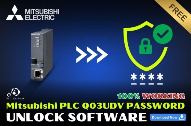 Mitsubishi Q03UDV Password Unlock PLC (100% working) 2025