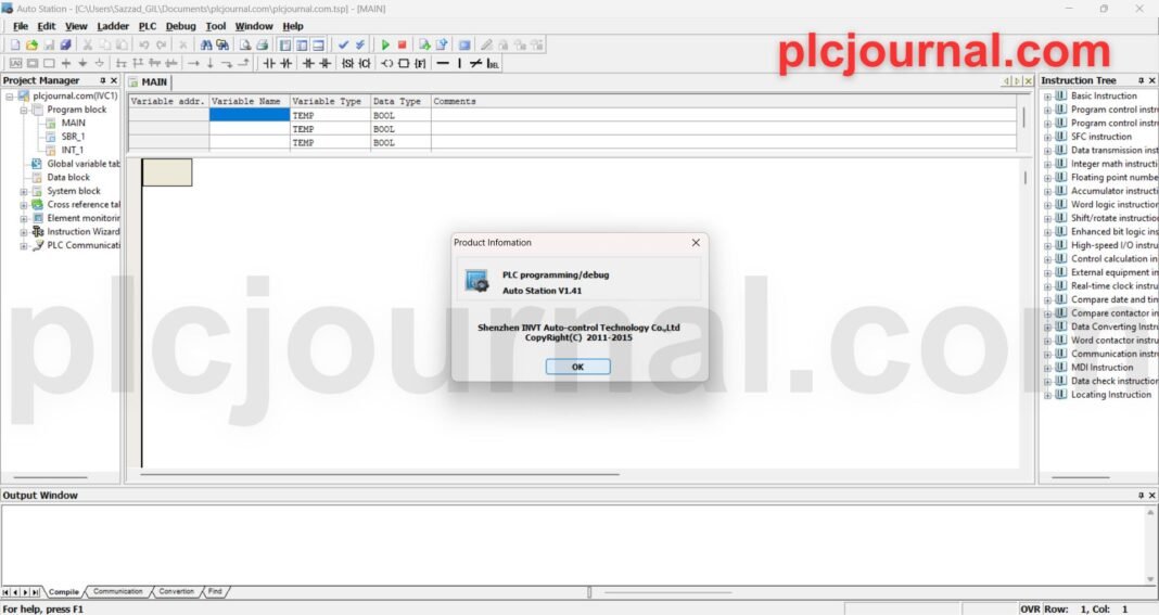 Auto Station V1.41 INVT PLC Software Free Click to Download