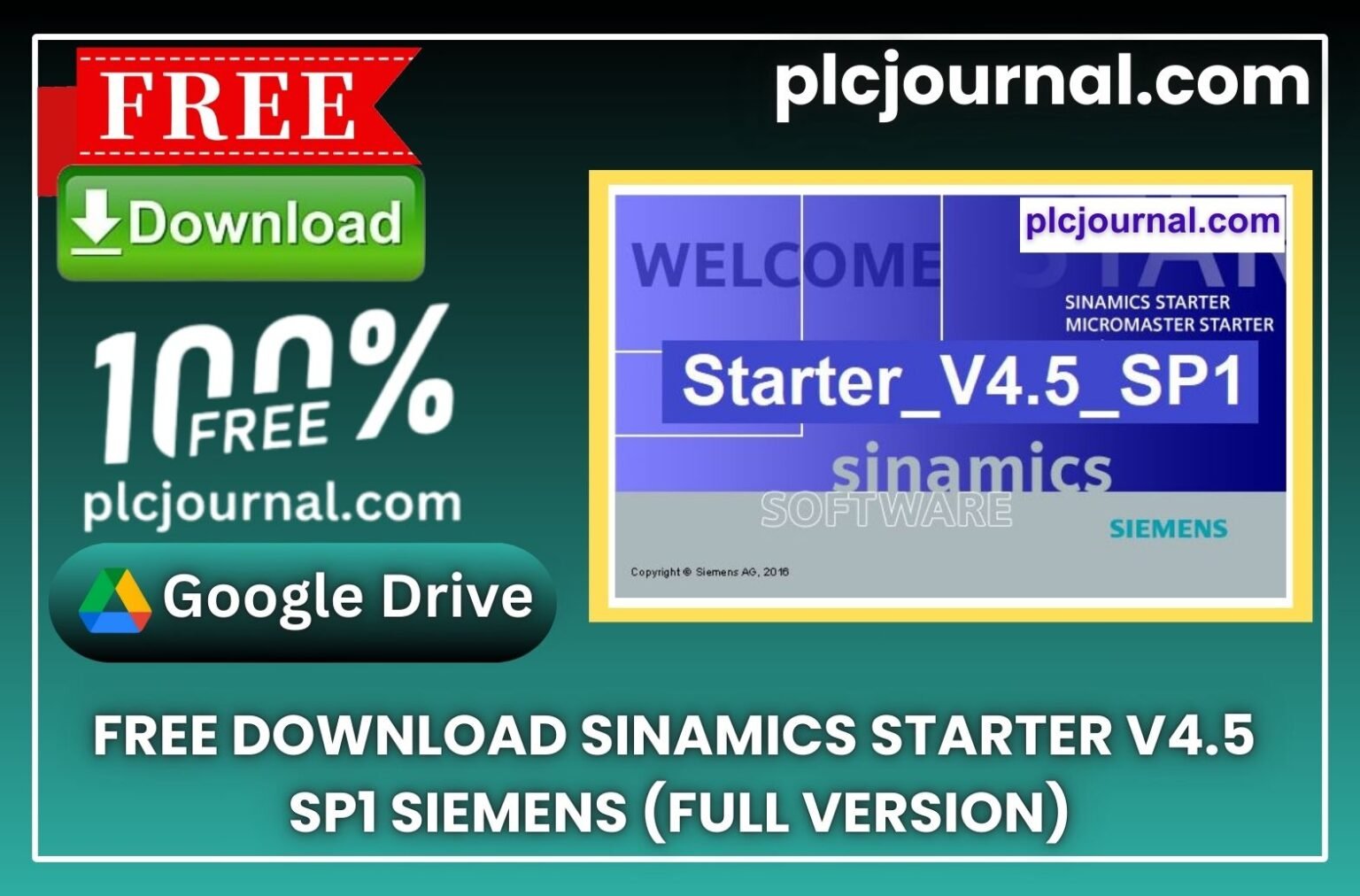 Sinamics Starter V4.5 SP1 Siemens (Full Version) Free Download