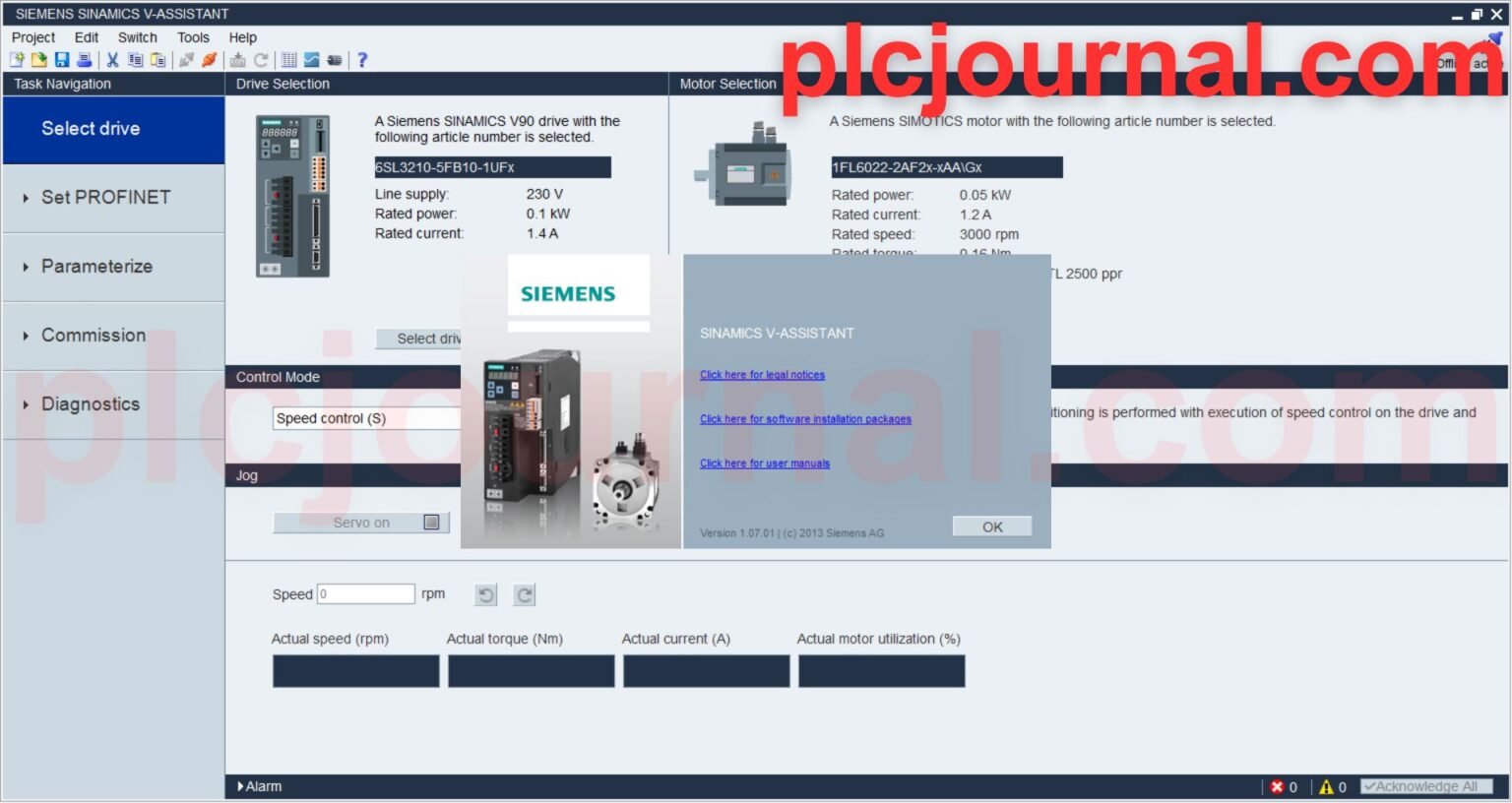 SINAMICS V-Assistant Siemens Software (Free Download)